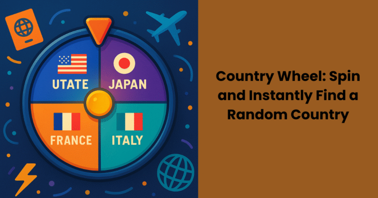 Country Wheel: Spin and Instantly Find a Random Country - Picker Wheels